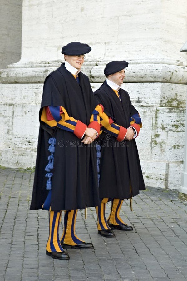 Colourful Swiss Guards, Rome, Italy Editorial Image - Image of vatican ...