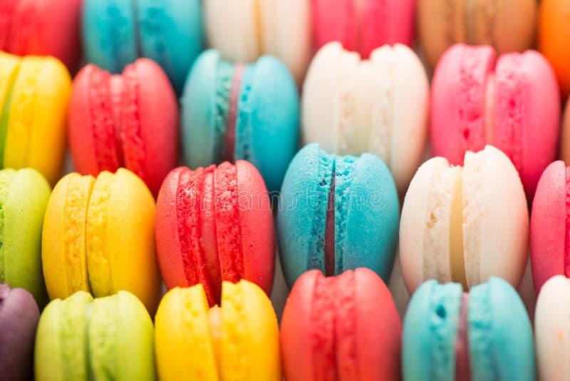 Colourful tasty macaroons stock photo. Image of french - 70038350