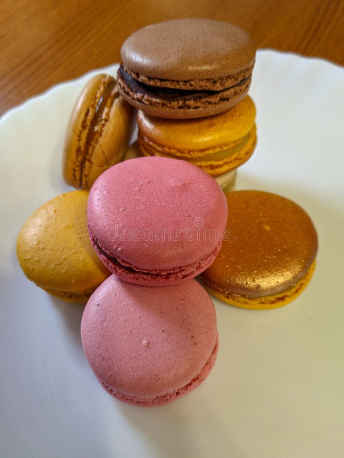 Colourful Tasty Macaroons Still Life Stock Photo - Image of cake ...