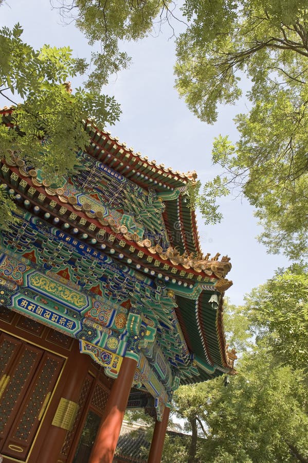 Colourful Temple stock image. Image of green, color, asia - 28273533