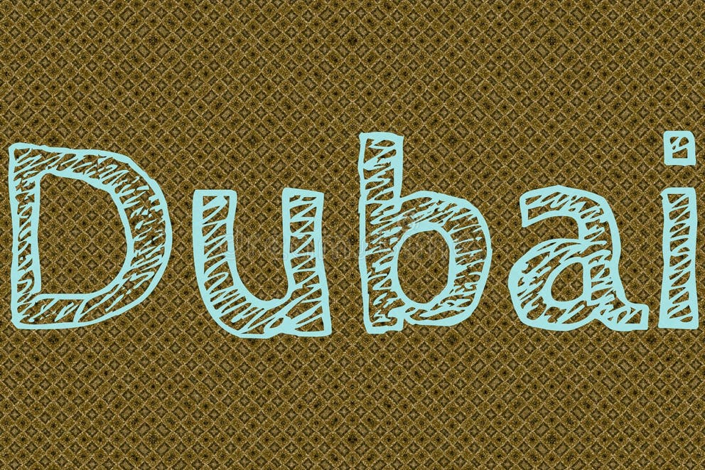 Colourful Texture Background of Dubai City in the Uae Stock ...