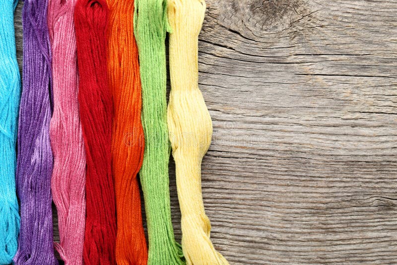 Colourful threads stock image. Image of fiber, fabric - 119269787