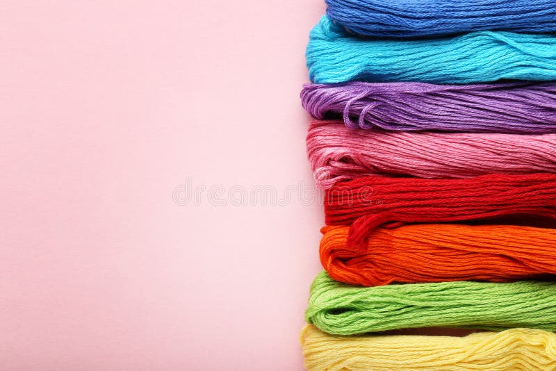 Colourful threads stock photo. Image of stitching, needcraft - 9719836