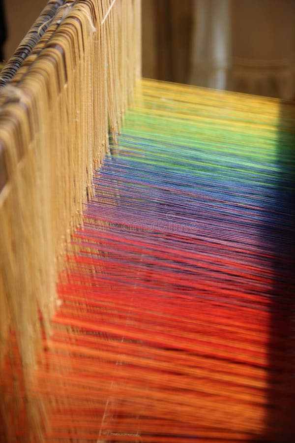 Colourful threads stock photo. Image of machine, design - 59789470