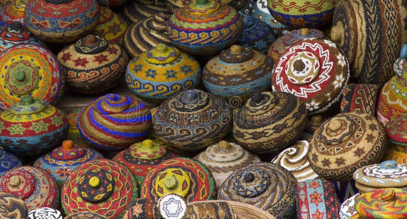 Colourful Traditional Handicraft Basket Stock Photo - Image of basket ...