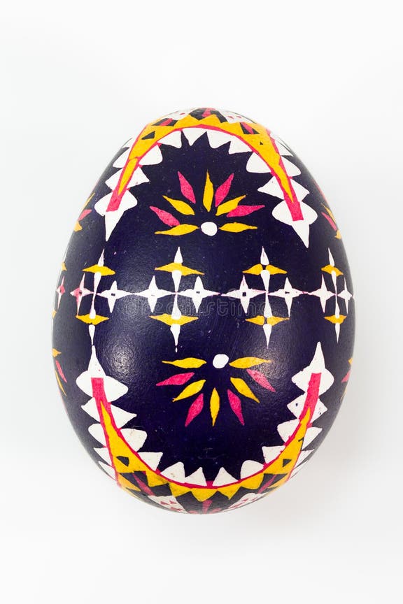 Colourful Traditionally Painted Sorbian Easter Egg Stock Image - Image ...