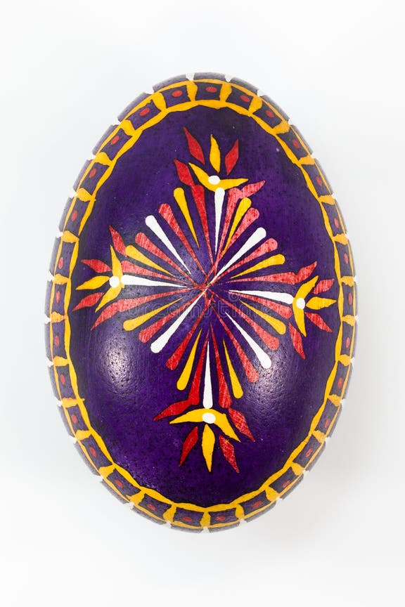 Colourful Traditionally Painted Sorbian Easter Egg Stock Photo - Image ...