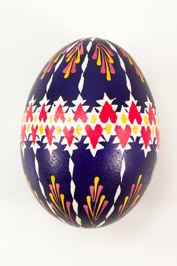 Colourful Traditionally Painted Sorbian Easter Egg Stock Image - Image ...