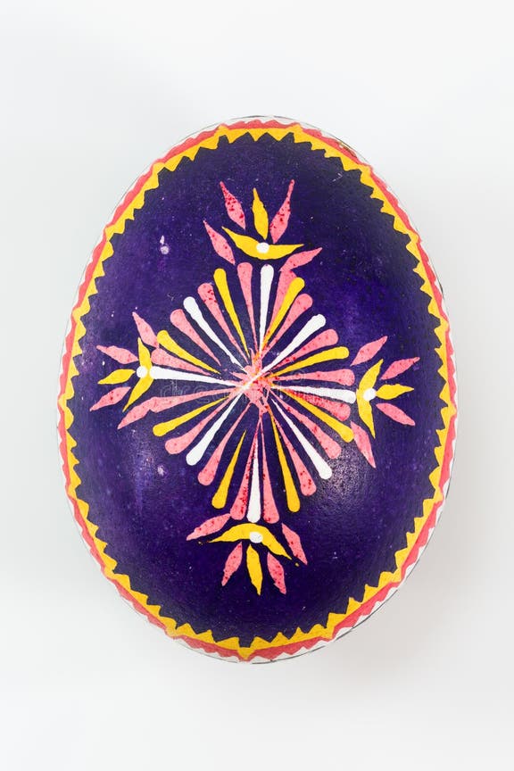 Colourful Traditionally Painted Sorbian Easter Egg Stock Photo - Image ...