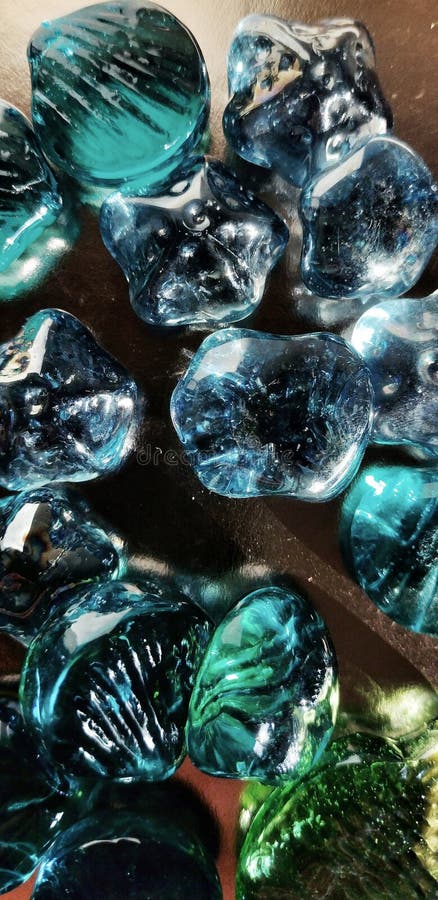 Colourful Transparent Glass Stones Stock Image - Image of turquoise ...