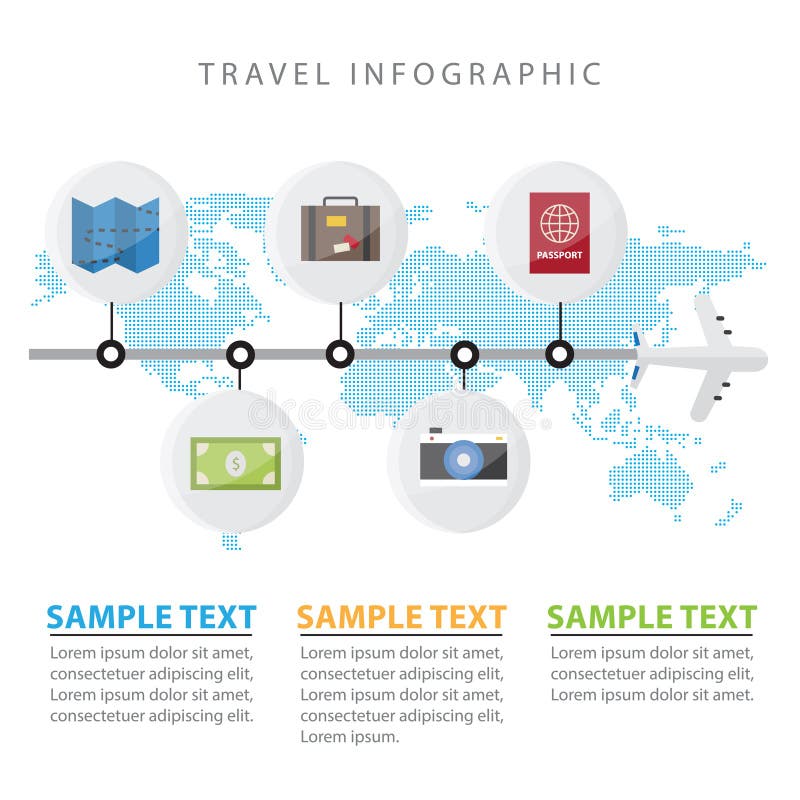 Colourful Travel Infographic Elements the Concept for Business and ...