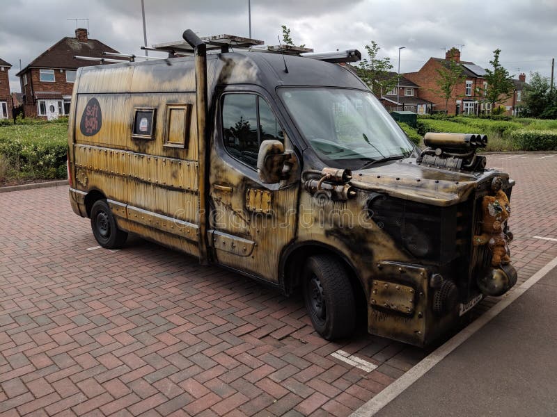 Colourful van editorial photo. Image of tuning, interesting - 119997216