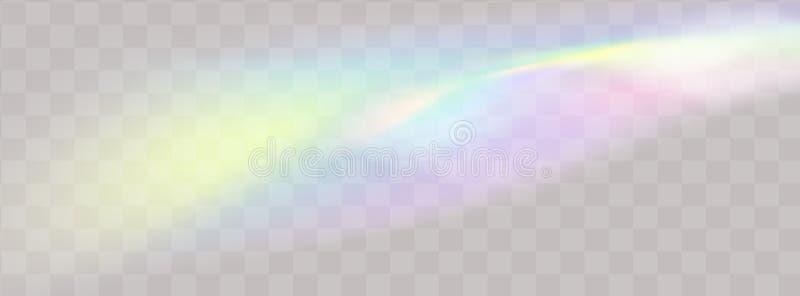 Colourful Vector Lens, Crystal Rainbow Light and Flare Transparent ...