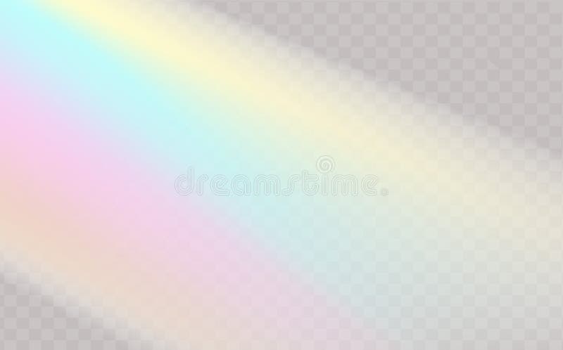 Colourful Vector Lens, Crystal Rainbow Light and Flare Transparent ...