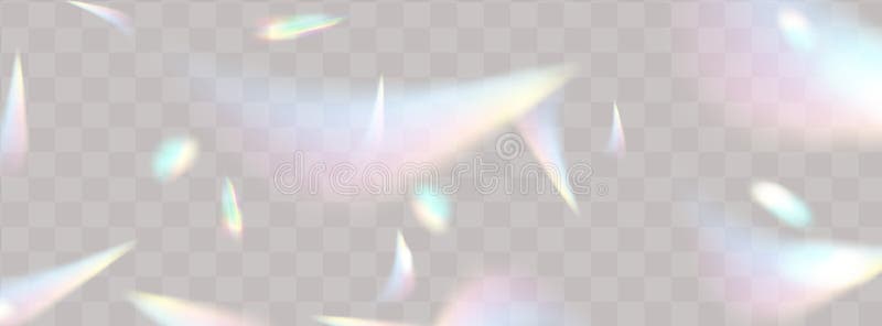 Colourful Vector Lens, Crystal Rainbow Light and Flare Transparent ...