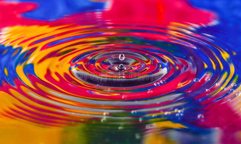 Colourful of Water Drop Close Up for the Background, Texture, Mo Stock ...