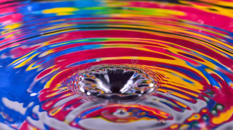 Colourful of Water Drop Close Up for the Background, Texture, Mo Stock ...