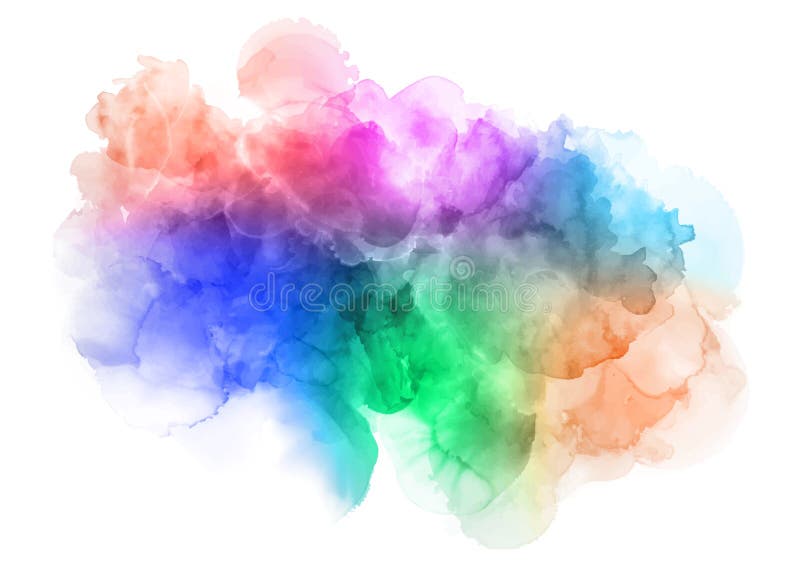 Colourful Watercolour Splatter Background Stock Vector - Illustration ...