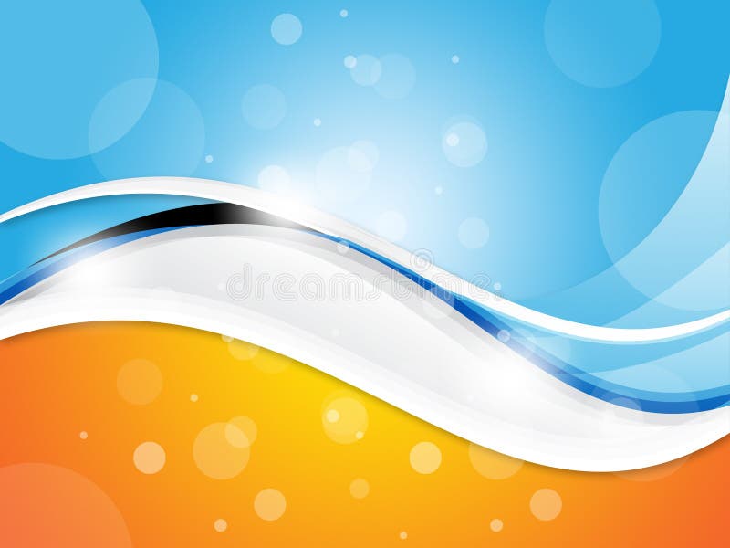 Colourful Wave Background Shows Wavy Design Artwork Stock Illustration ...