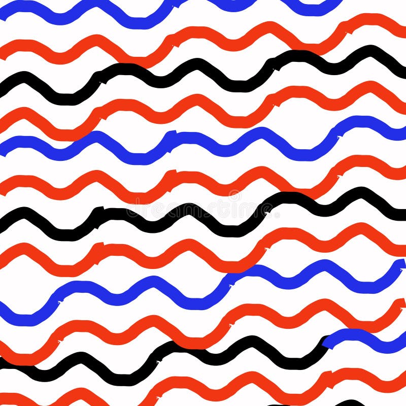 Colourful Wavy Patterns Background Stock Illustration - Illustration of ...