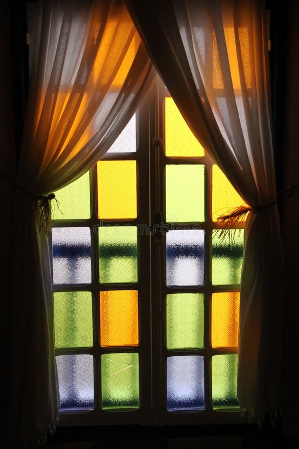 Colourful window stock image. Image of place, glass, colorful - 24421567