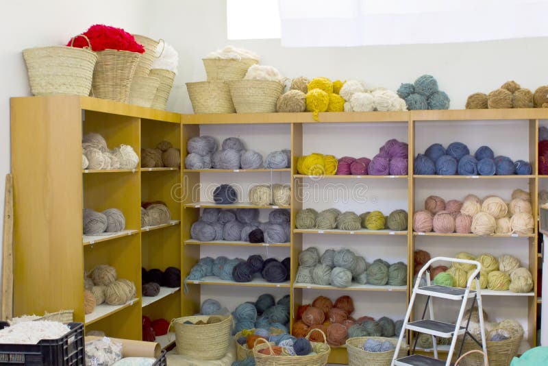 Colourful wool and yarn stock image. Image of industry - 29021083