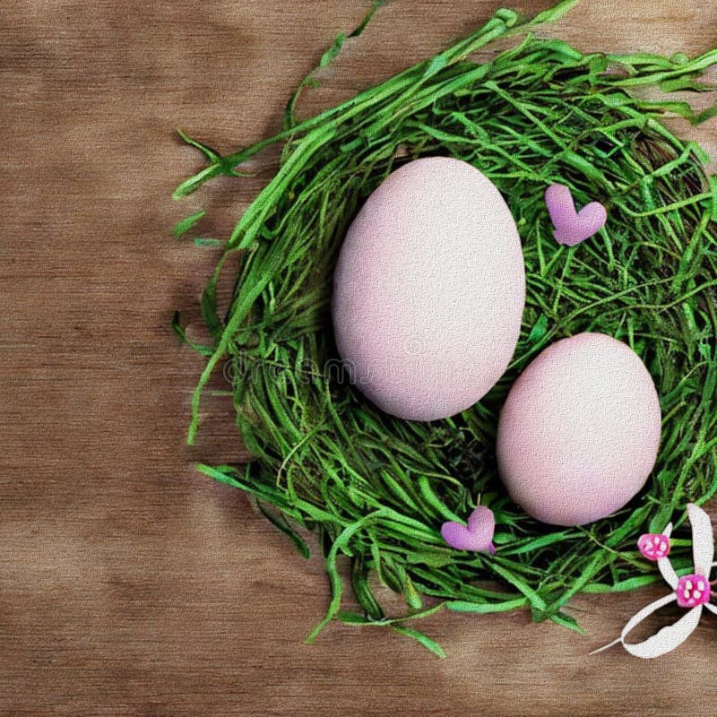 Colourfull Background with Eggs and Bunnies Stock Image - Image of eggs ...