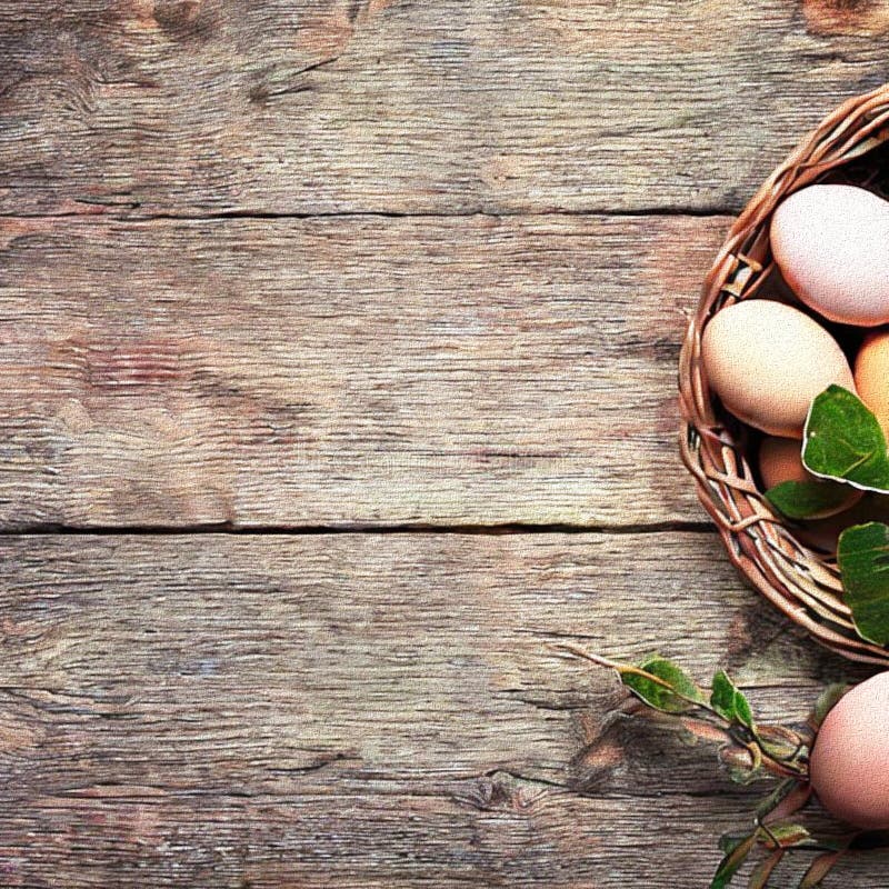 Colourfull Background with Eggs and Bunnies Stock Photo - Image of ...