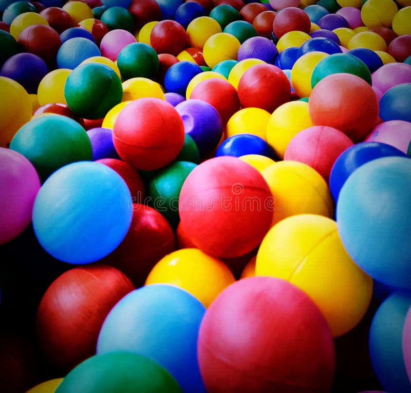 Colourfull Ball at Game Zone. Time Zone and Swiming at Ball Pond Stock ...