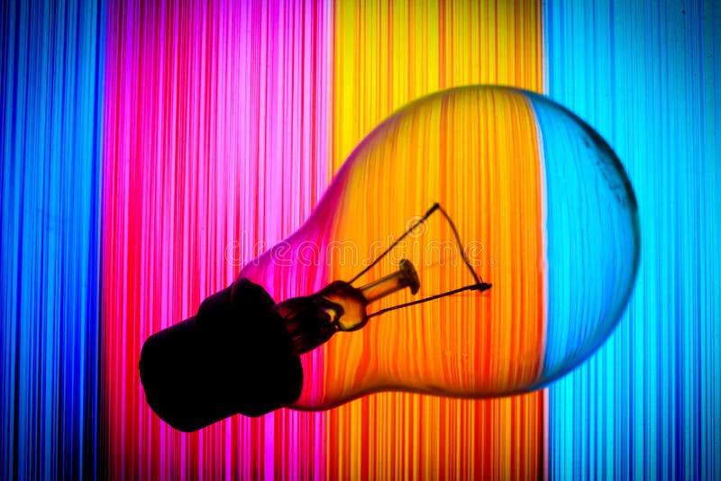Colourfull Bulb Photo stock photo. Image of colours - 185570672