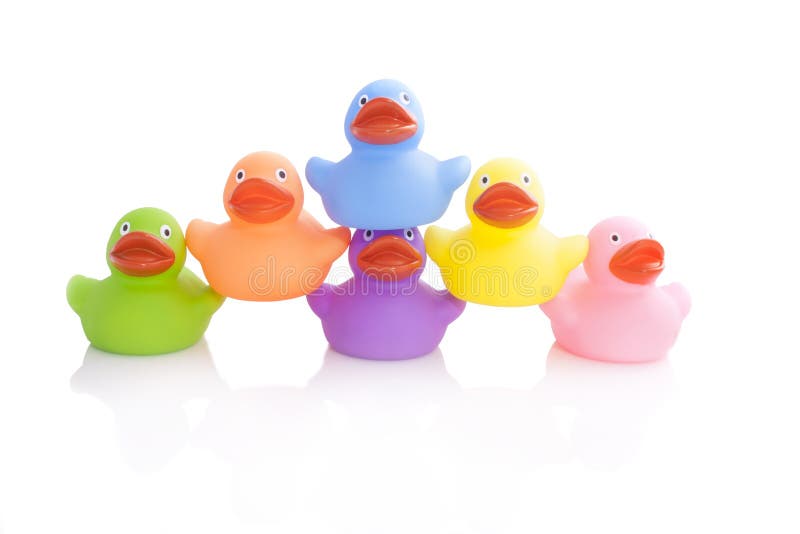 Colourfull ducks stock photo. Image of pink, nostalgic - 49540356