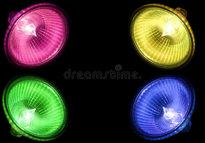 Colourfull halogen spots stock photo. Image of lights, purple - 455112
