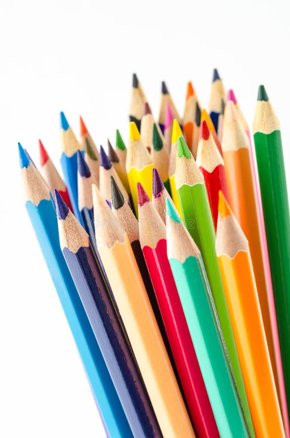 Colouring crayon pencils. stock image. Image of hobbies - 60742271