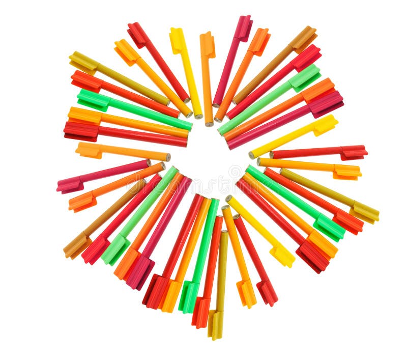 Colouring Pens stock photo. Image of coloring, studio - 9481344