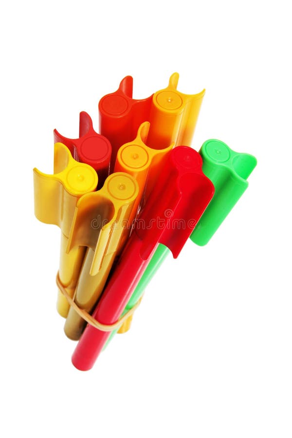 Colouring Pens stock image. Image of isolated, bundle - 9974449