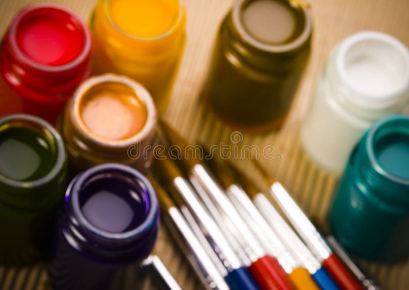 Colours stock image. Image of design, container, painting - 2707841