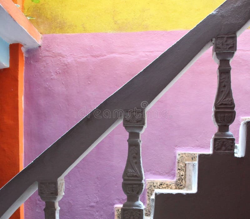 Colours of a cuban house stock image. Image of colour - 168865477