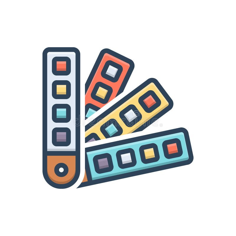 Color Illustration Icon for Colours, Paint and Hue Stock Vector ...