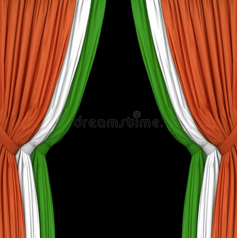 The colours of Ireland stock image. Image of drapery, white - 4261957