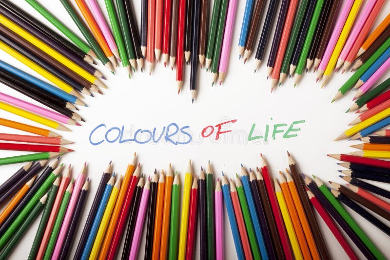 Colours and text Abstract! stock image. Image of colours - 12261519