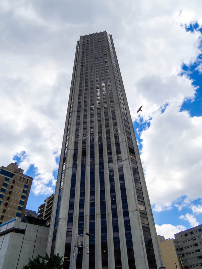 Colpatria Tower, Bogota, Colombia Stock Image - Image of south ...