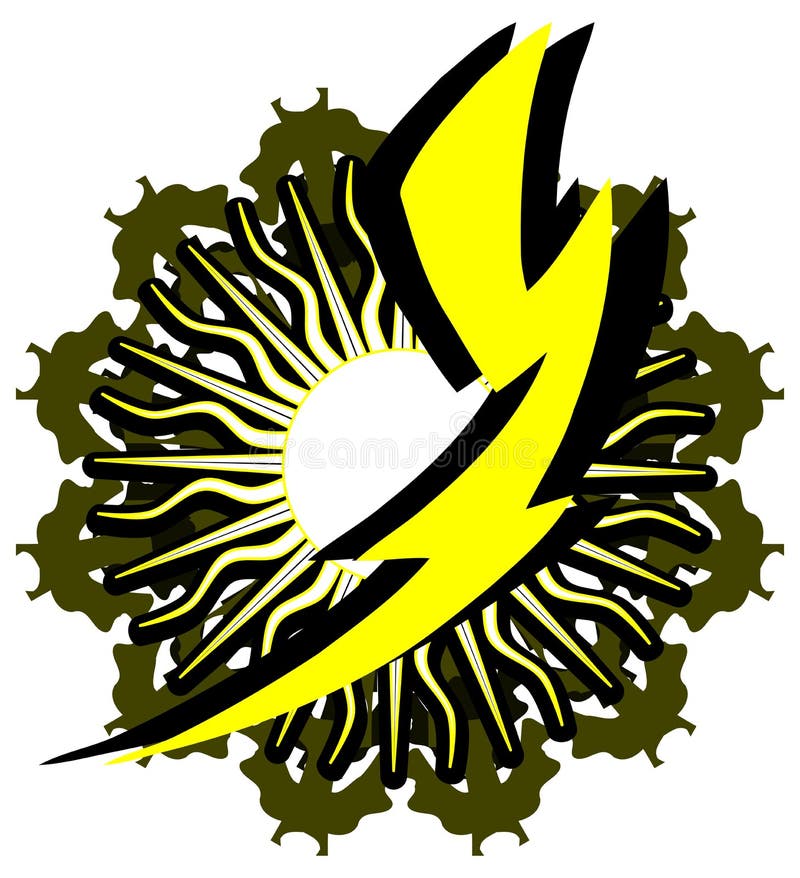 Colpi di fulmine illustrazione di stock. Illustrazione di immagine ...