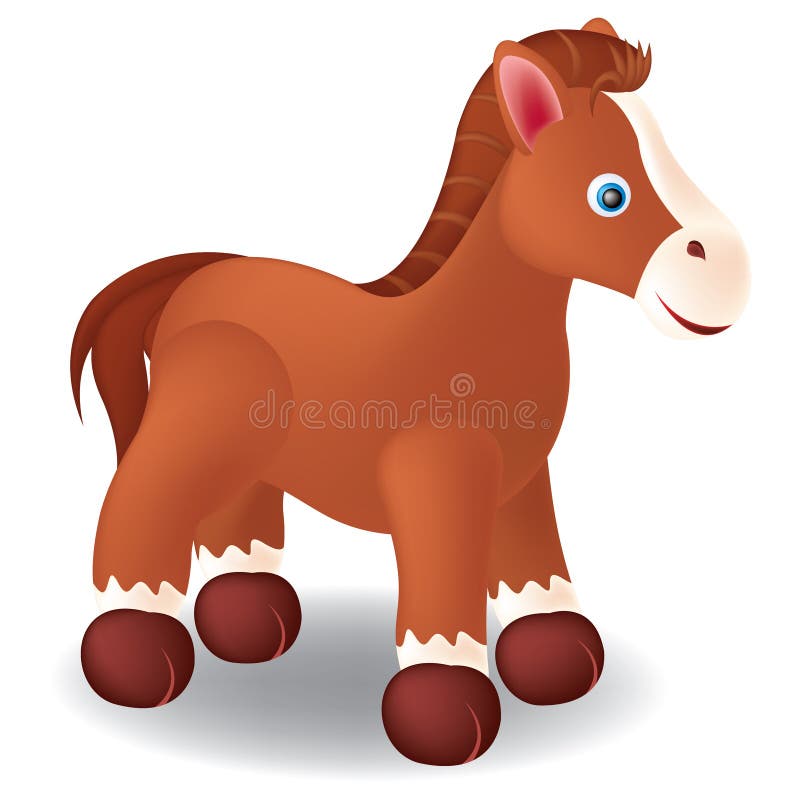 Colt stock vector. Illustration of cute, shadow, cartoon - 18625144