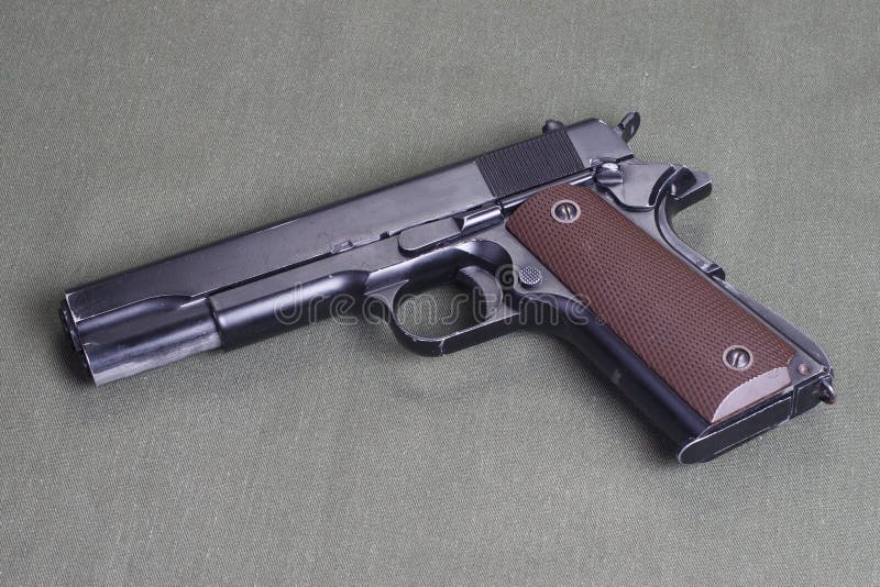 Colt M1911 Handgun on Fbi Uniform Stock Image - Image of agent ...