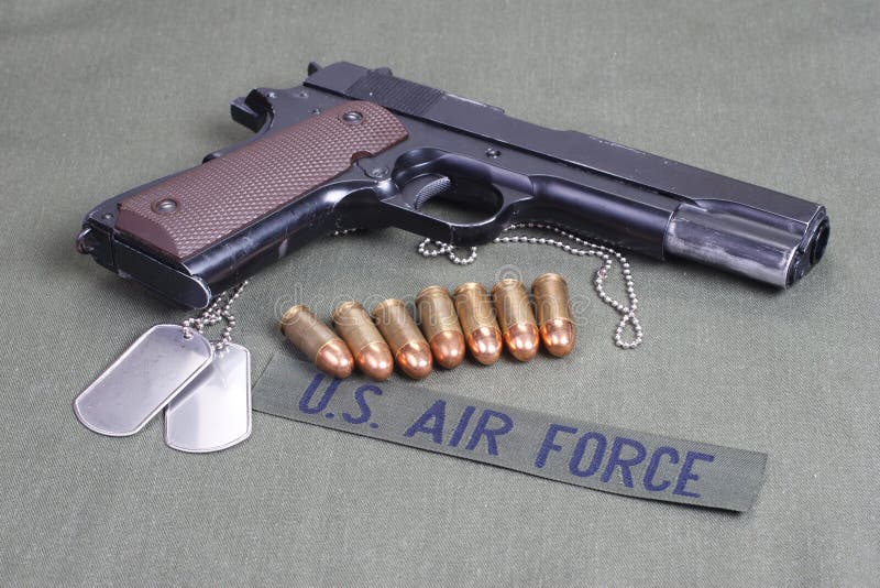 Colt M1911 Handgun on Fbi Uniform Stock Image - Image of agent ...