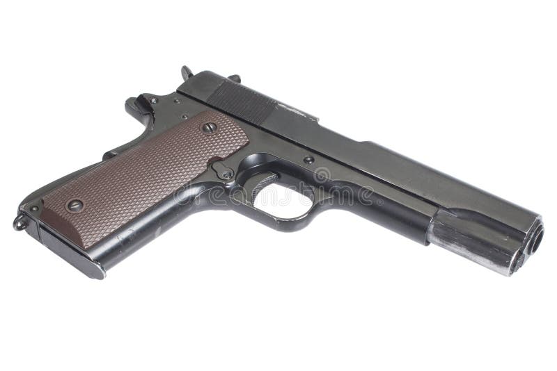 Colt M1911 Handgun on Fbi Uniform Stock Image - Image of agent ...