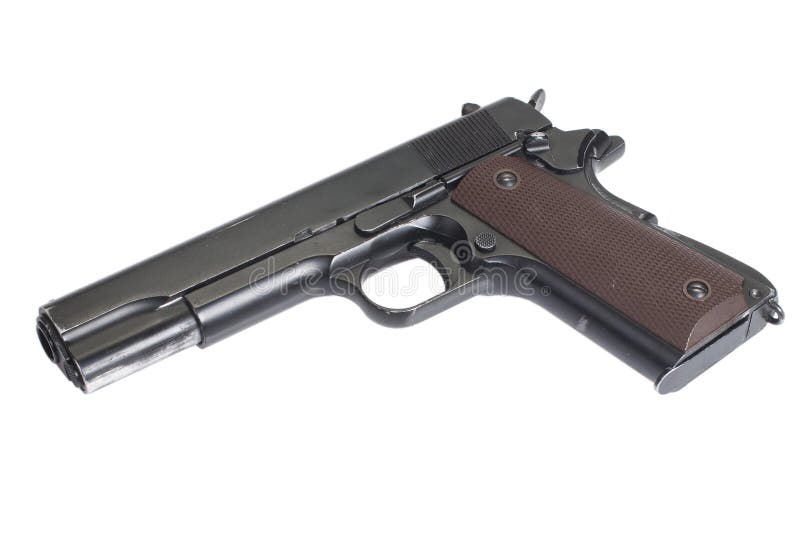 Colt M1911 Handgun on Fbi Uniform Stock Image - Image of agent ...