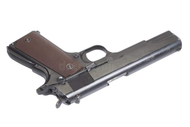 Colt M1911 Handgun on Fbi Uniform Stock Image - Image of agent ...