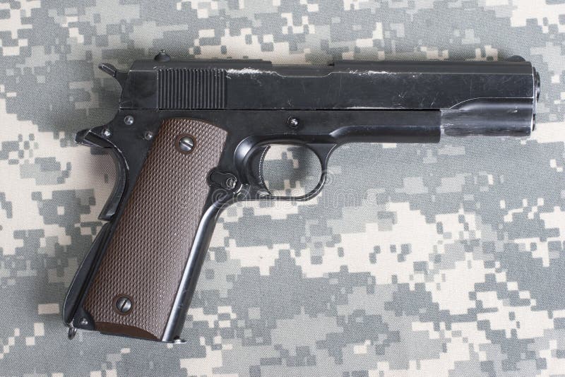 Colt M1911 Handgun on Fbi Uniform Stock Image - Image of agent ...