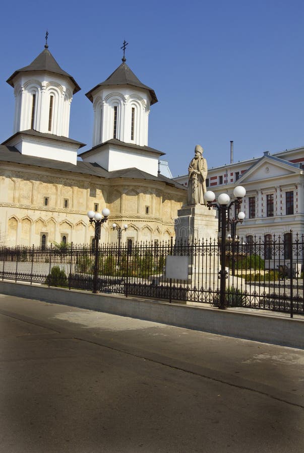 Coltea church and hospital stock image. Image of landmark - 25521637